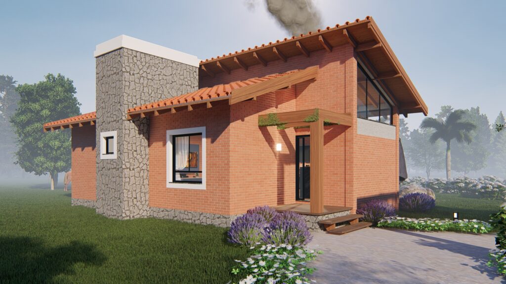 Projeto Chalé Itaúba – Planta Pronta – Arquimobi – Arquitetura e Engenharia