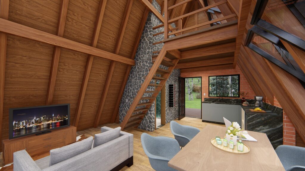 Projeto Chalé Alpino – Planta Pronta – Arquimobi – Arquitetura e Engenharia