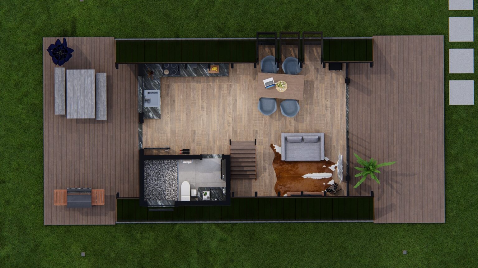 Projeto Chalé Alpino – Planta Pronta – Arquimobi – Arquitetura e Engenharia