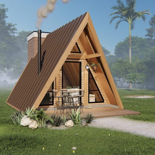Projeto Tiny House Chalé Petrópolis – Planta Pronta – Arquimobi ...
